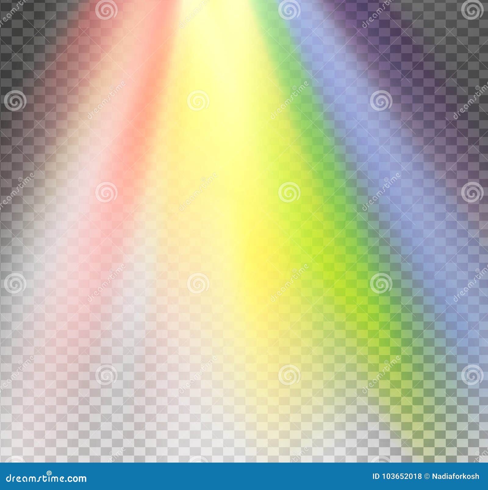 Soft Rainbow Colored Light, Stock Vector - Illustration of decoration ...