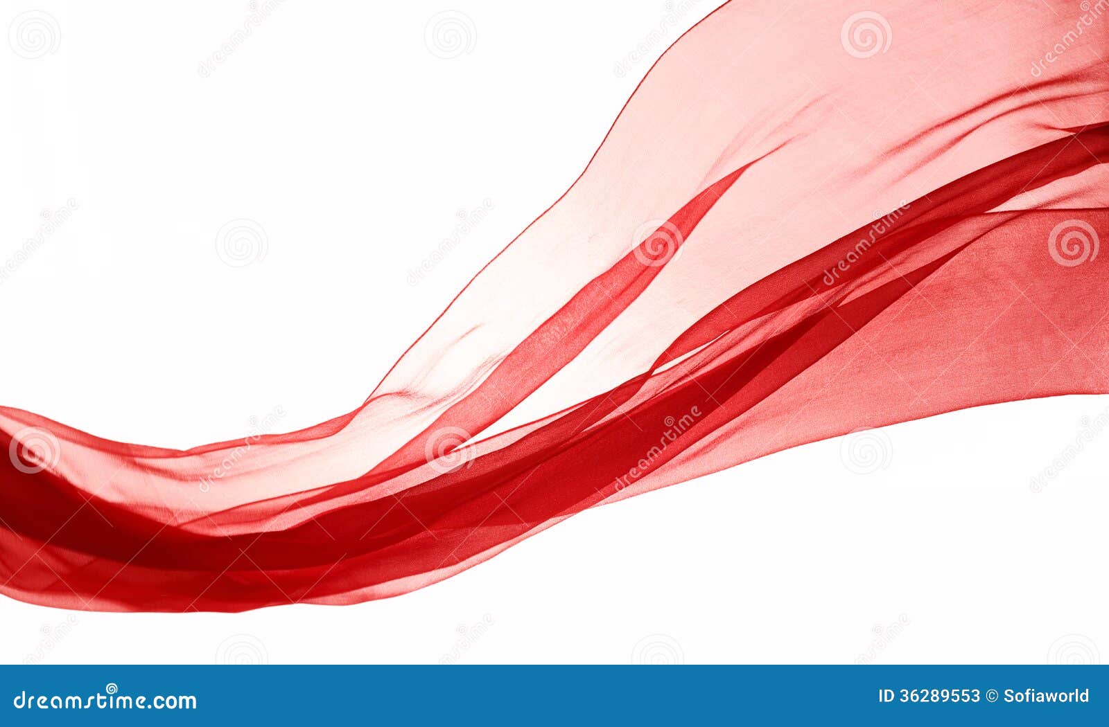 Soft Red Chiffon with Curve and Wave Stock Image - Image of curve ...
