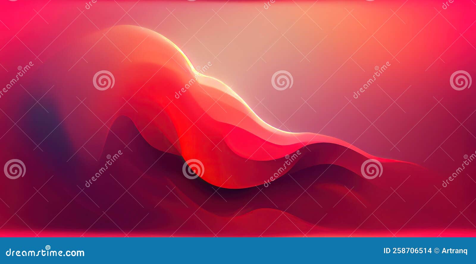Soft Red Wavy Liquid Flow, Seamless Texture with Blurring Effect Stock ...