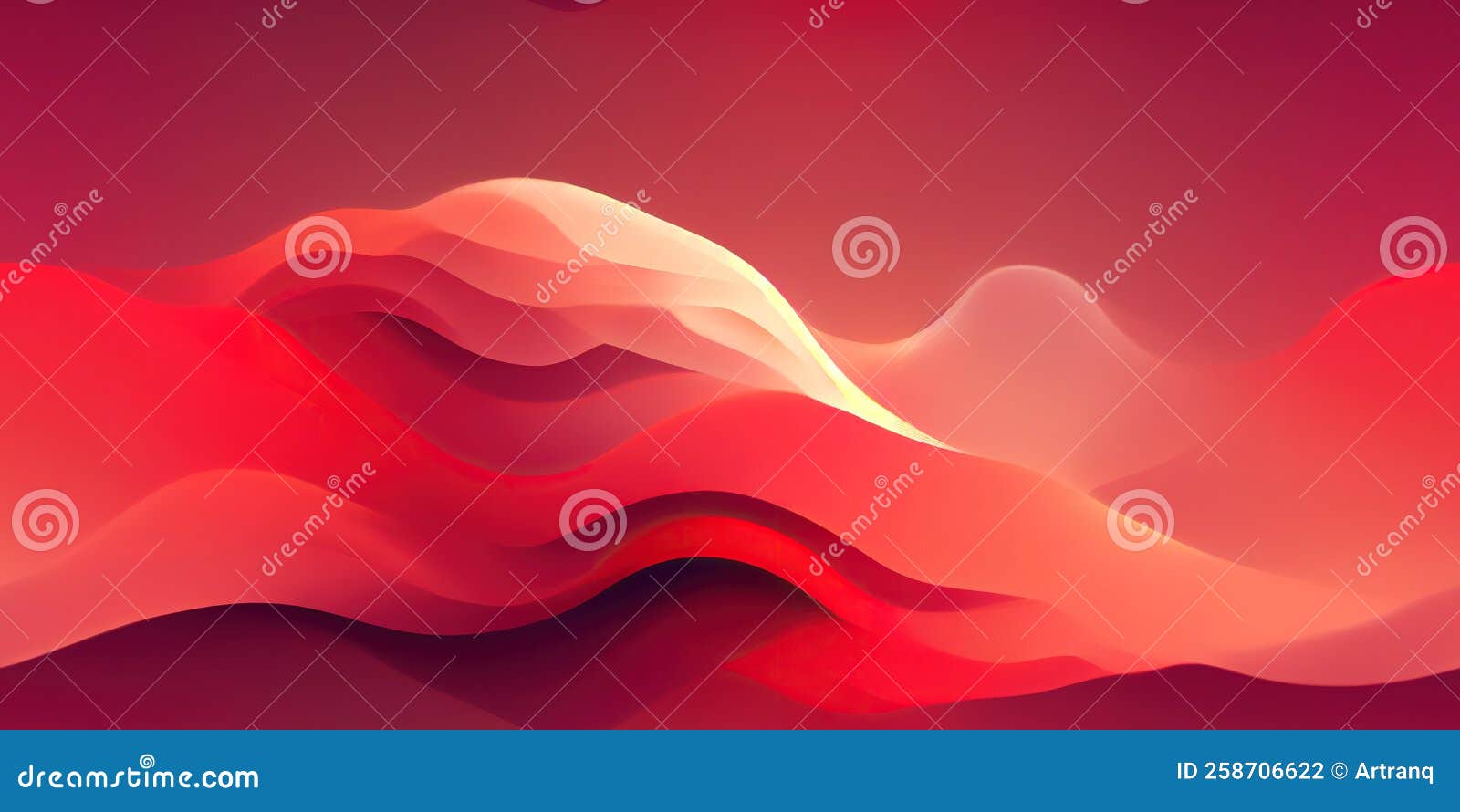 Soft Red Wavy Liquid Flow, Seamless Texture with Blurring Effect Stock ...
