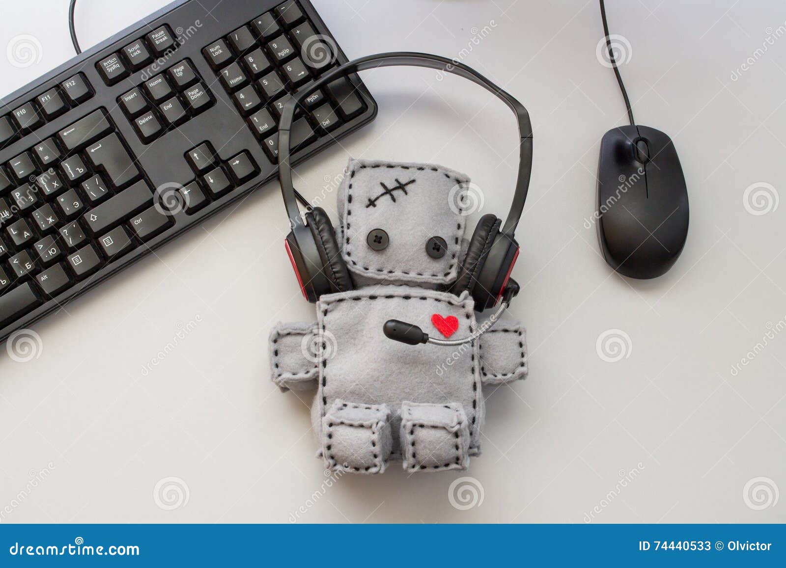 Soft Robot Toy Call Center stock image. Image of office - 74440533