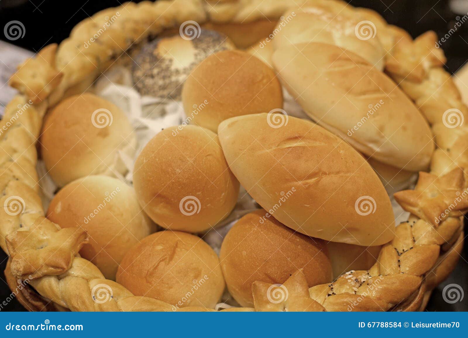 Soft Roll Bread for Breakfast Meal Stock Photo - Image of delicious ...