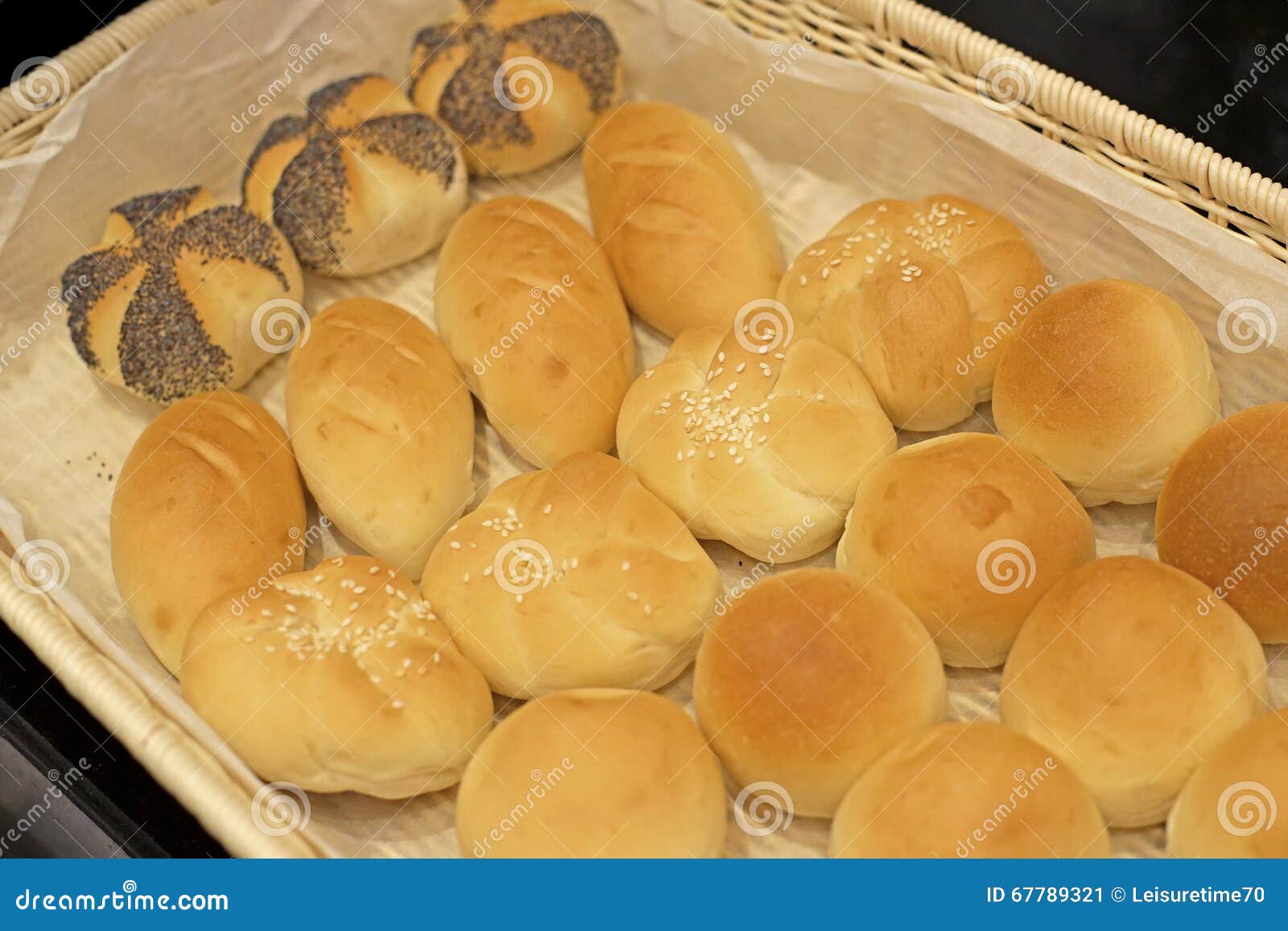 Soft Roll Bread for Breakfast Meal Stock Image - Image of soft, roll ...