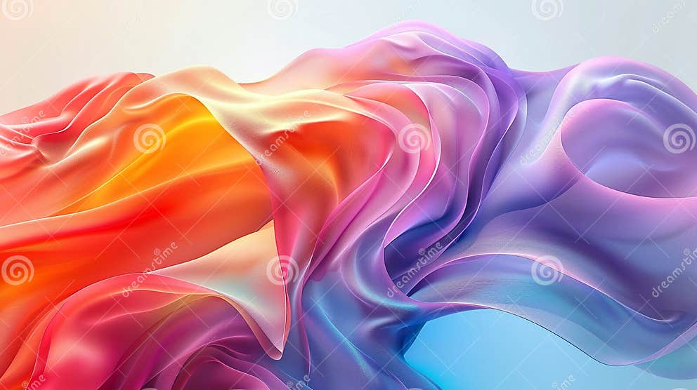 Soft and Rounded Forms that Form an Abstract Shape. the Color Palette ...