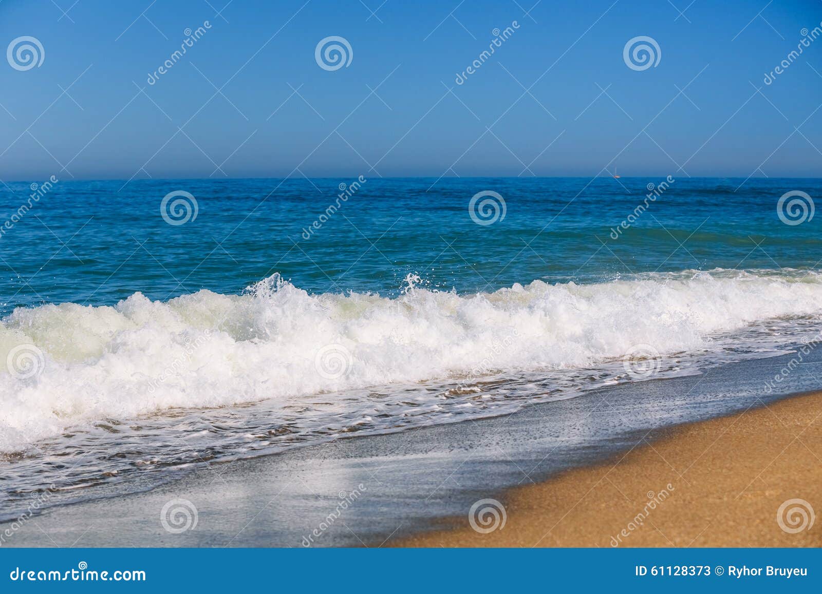 Soft Sea Ocean Waves Splash Background. White Foam. Stock Image - Image ...