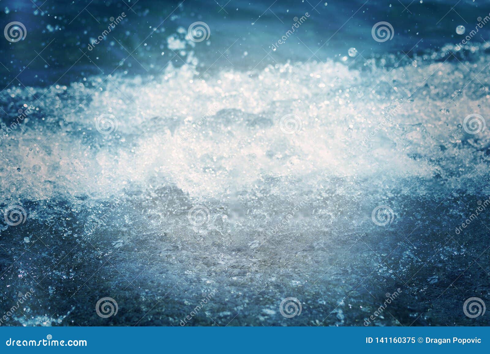 Soft Sea Wave Close Up. Blue Water Abstract Background Stock Image ...