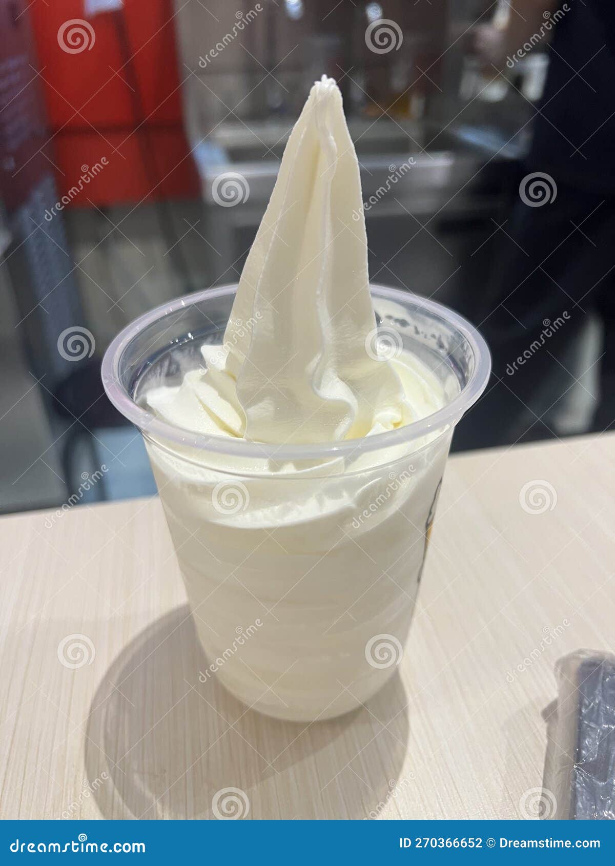 Soft Serve, Also Known As Soft Ice Stock Photo - Image of vanilla ...