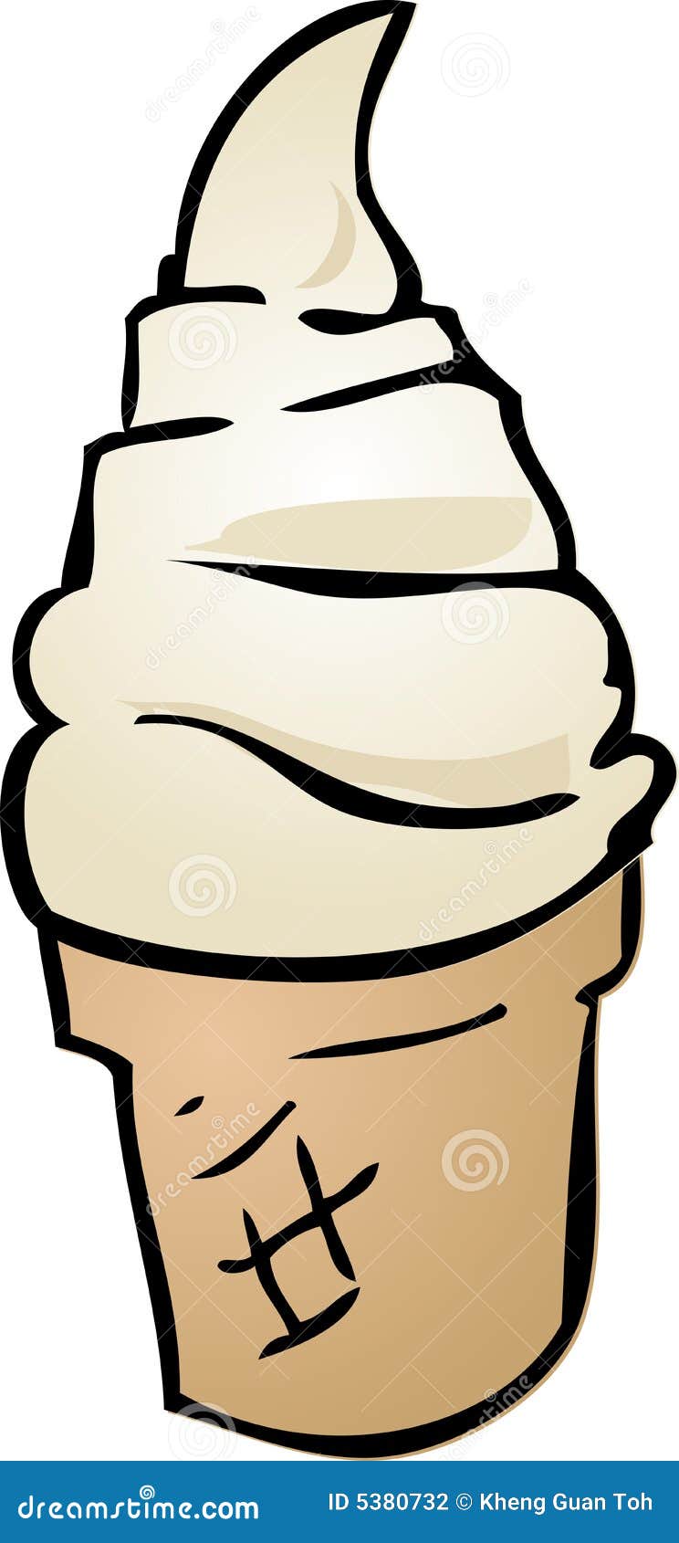 Soft serve ice cream stock vector. Illustration of clipart - 5380732