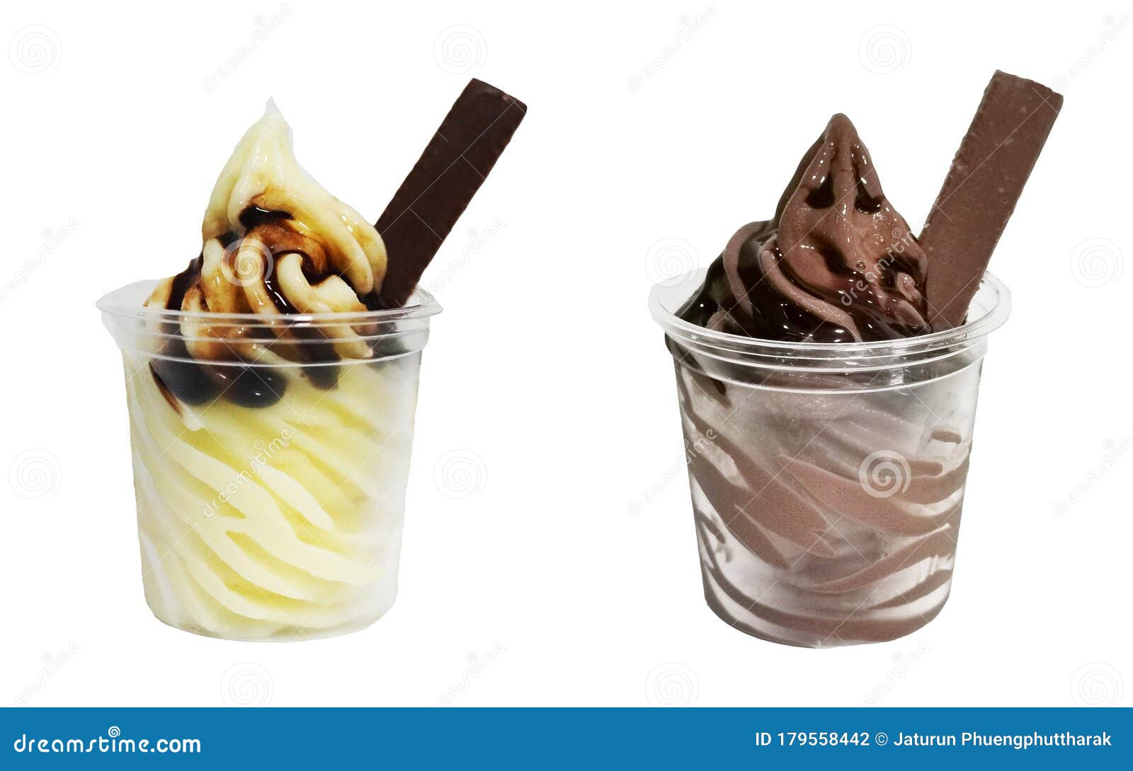 Soft Serve Ice Cream in a Cup with Topping Stock Photo - Image of macro ...