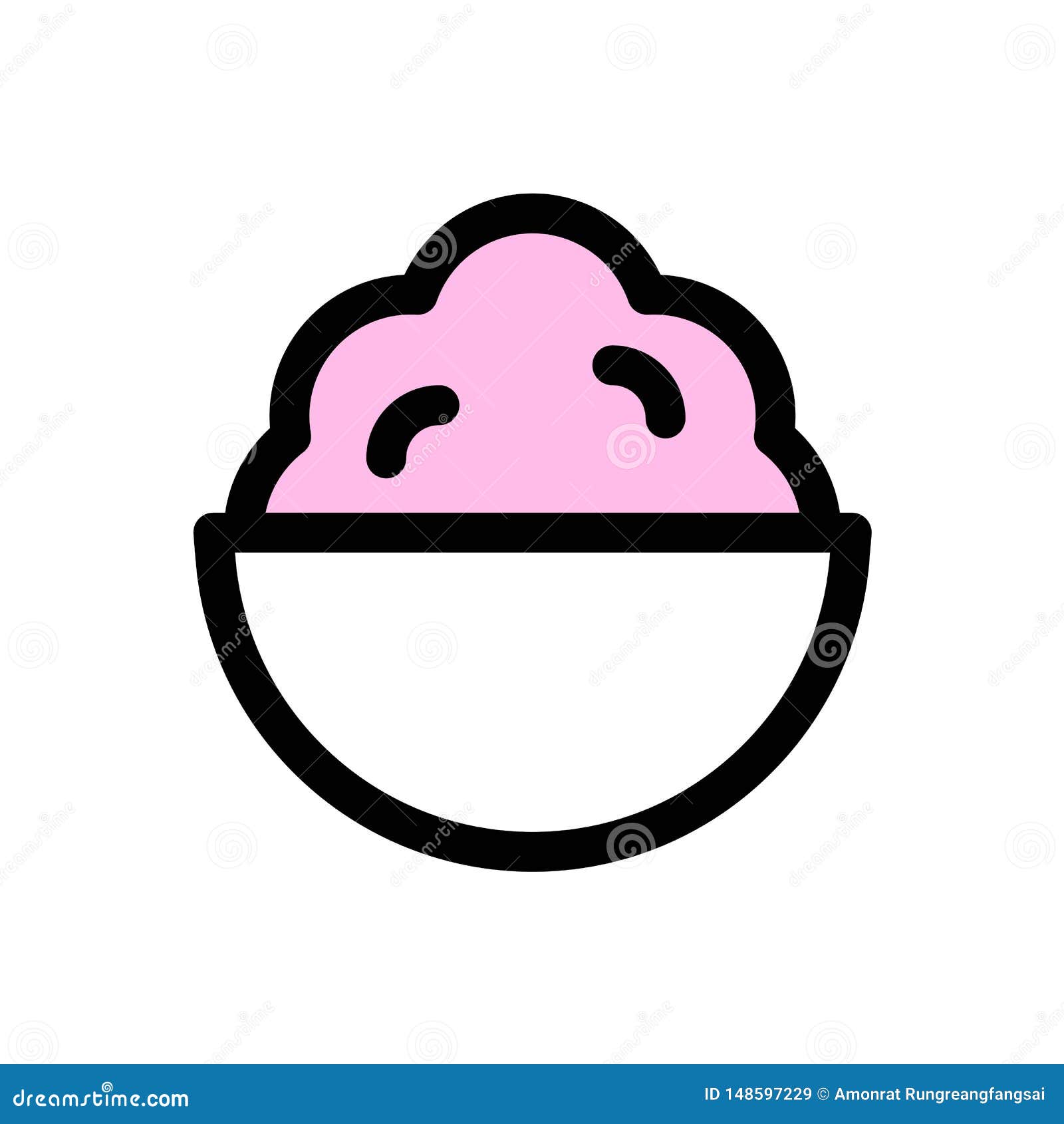Soft Serve Vector, Sweets Filled Icon Editable Outline Stock Vector ...