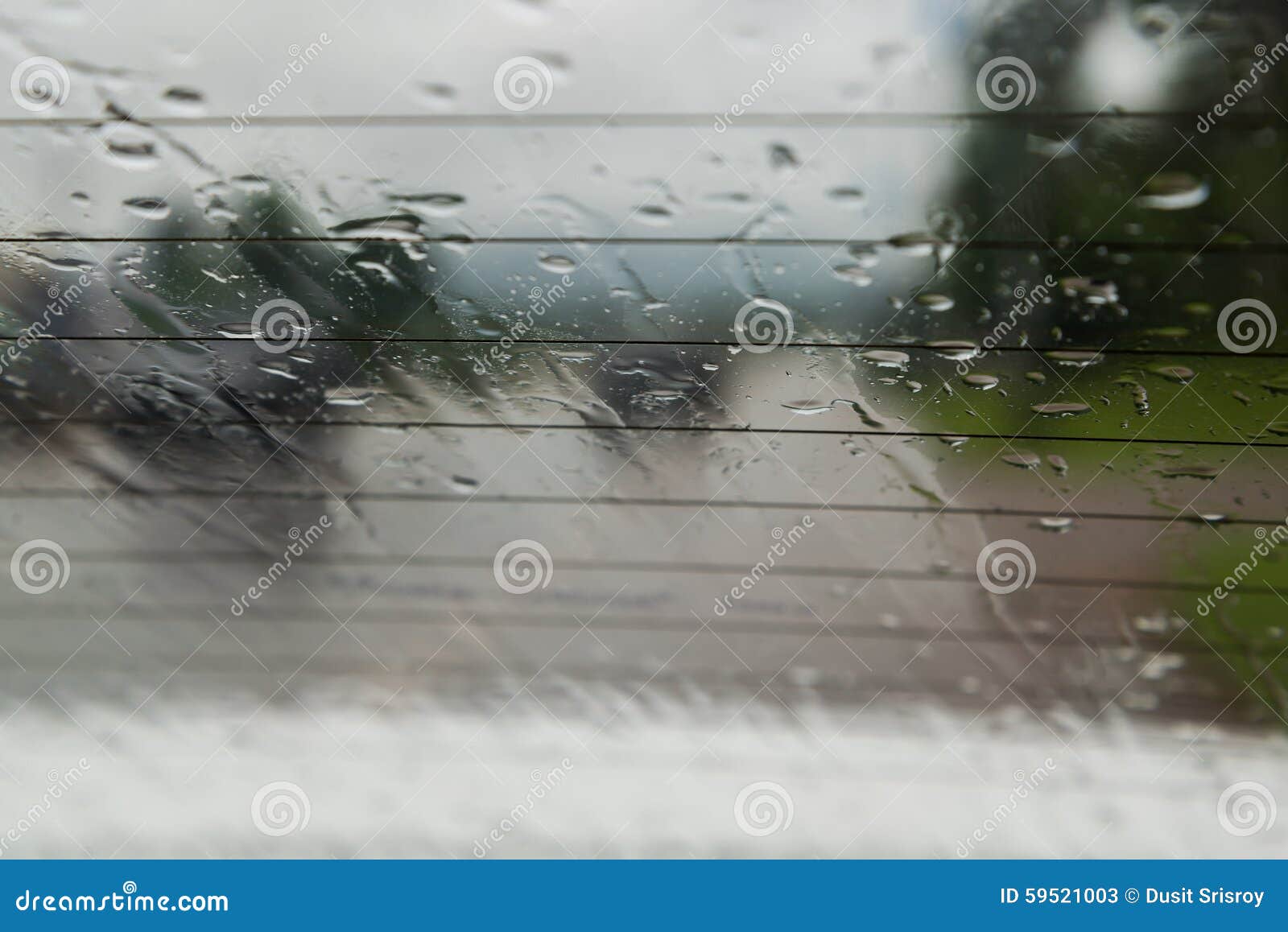 Soft Shot of Drops of Rain on Car Glass Background Stock Image - Image ...