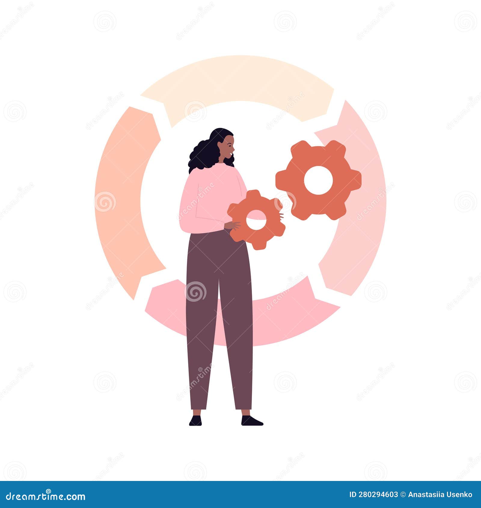 Soft Skill for Business Concept Collection. Vector Flat Character ...