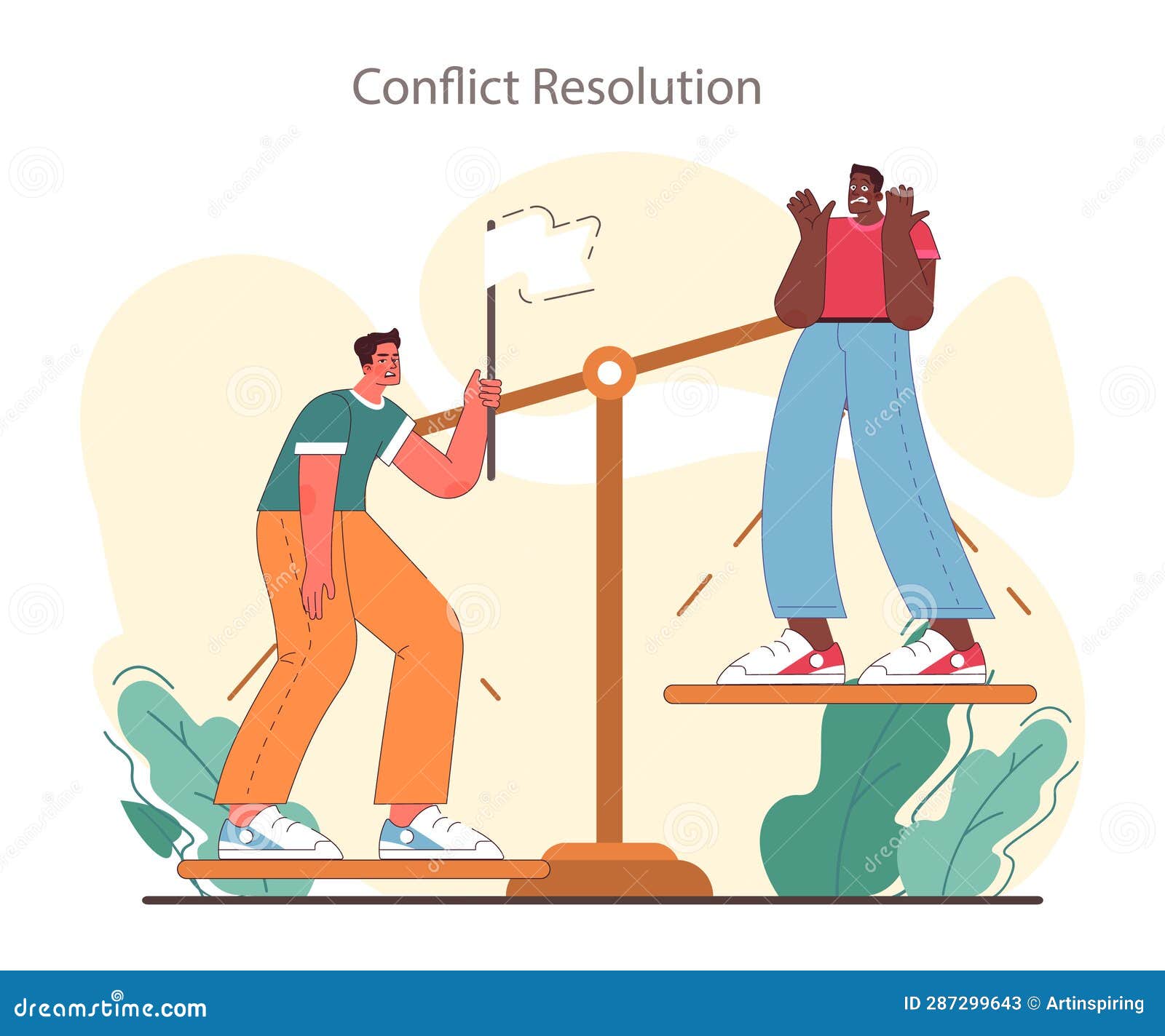 Compromise Resolve Difference Solve Dispute Puzzle Piece Wall Ho Stock ...