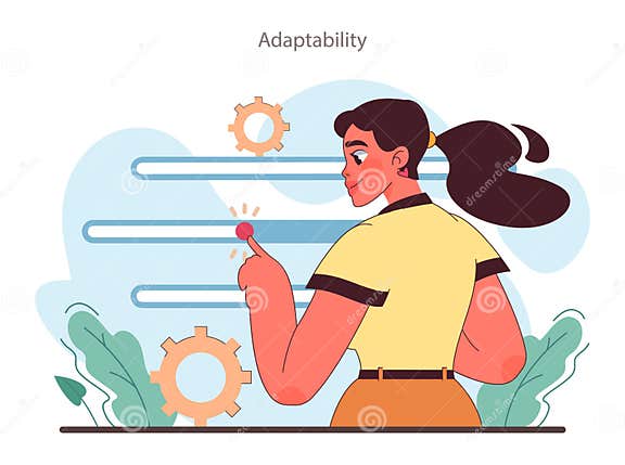 Soft Skill. Employee Adaptability and Flexibility Stock Vector ...