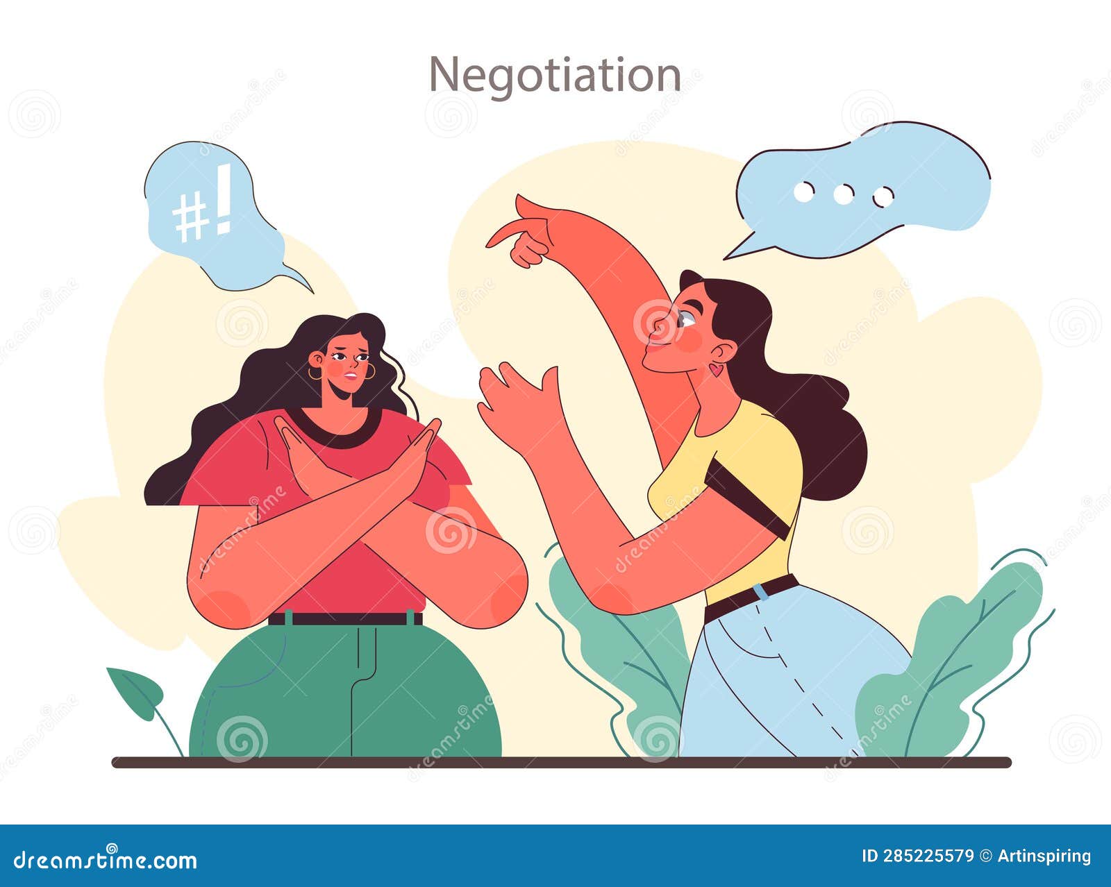 Soft Skill Development. Character With Conflict Resolution Skill ...