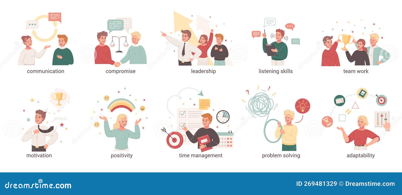 New Competence - Cartoon Illustration On Green Chalkboard. Royalty-Free ...