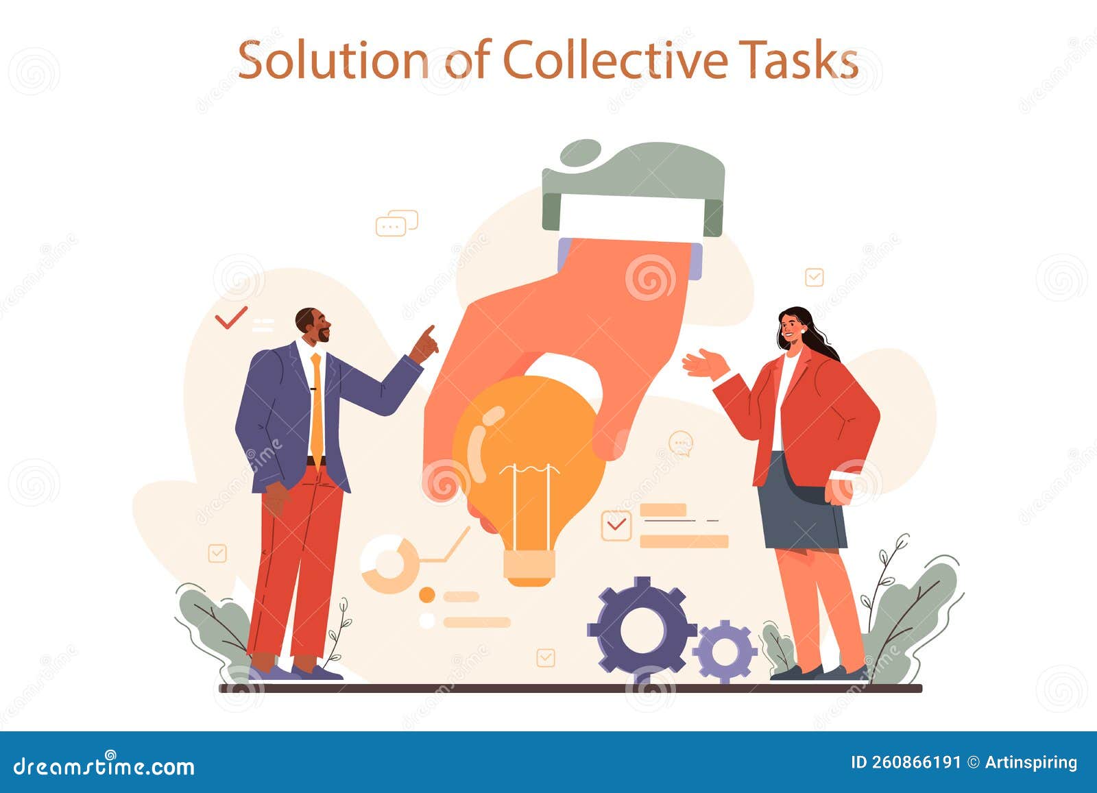 Soft Skills Concept. Business Employee with a Competent Collective ...