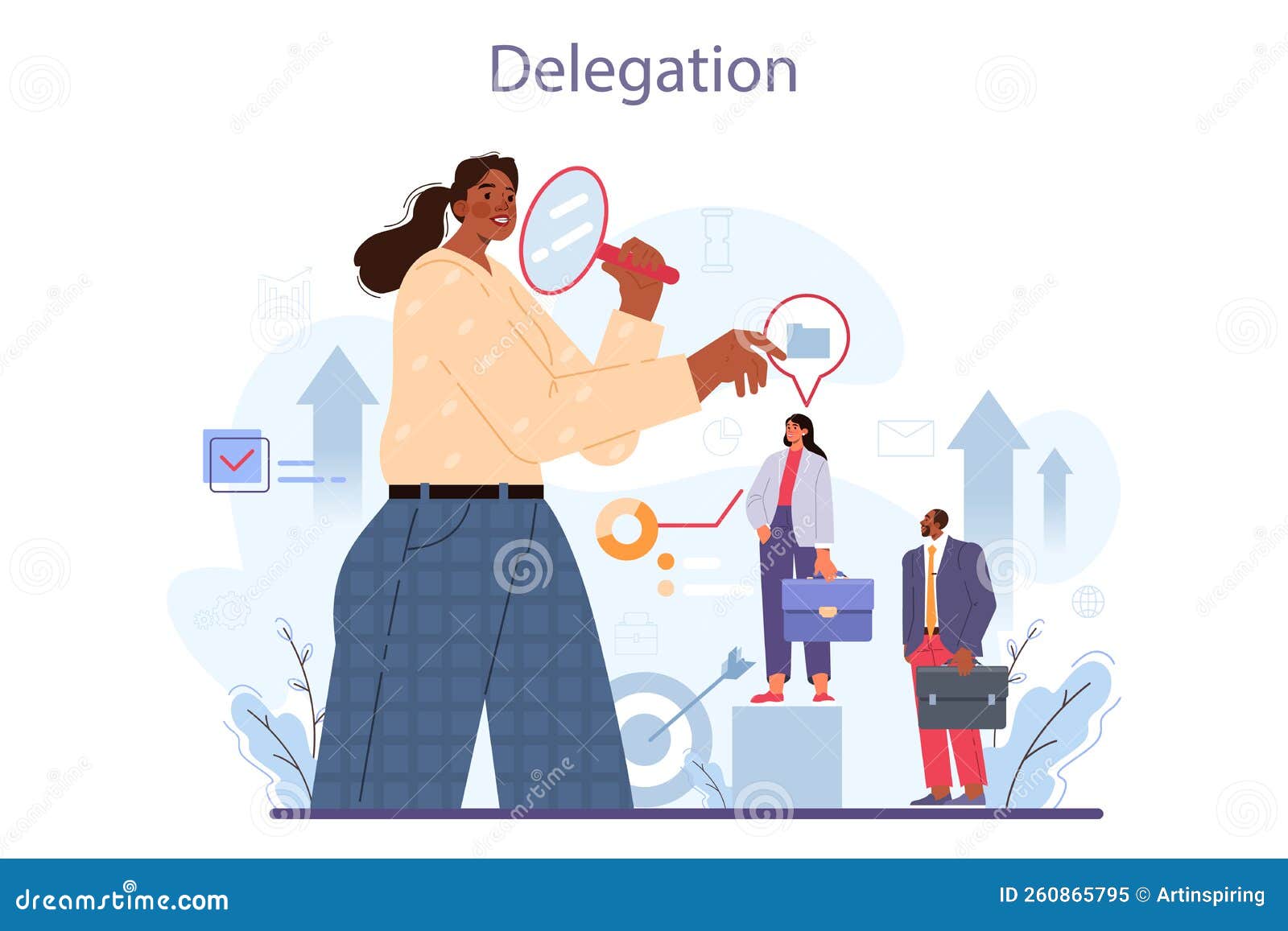 Delegation, Productive Business Workflow Concept, Ceo Delegating Tasks ...