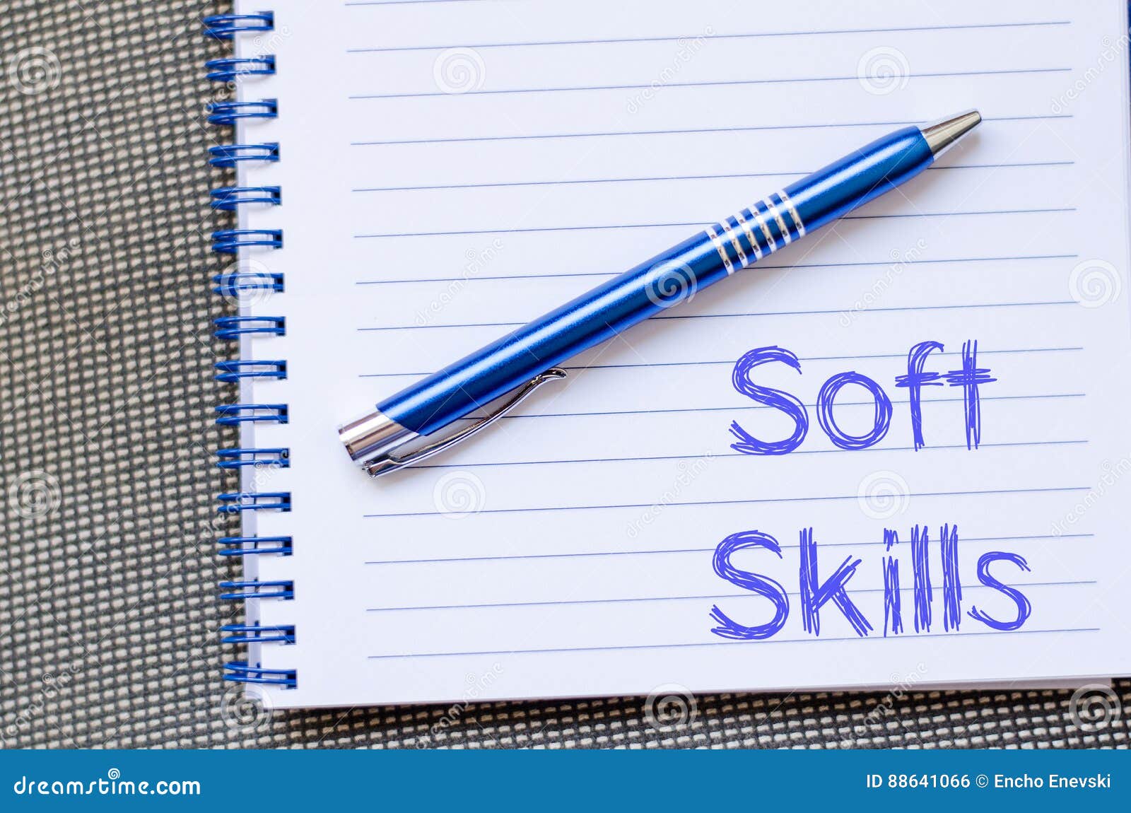 Soft Skills Write on Notebook Stock Photo - Image of management ...