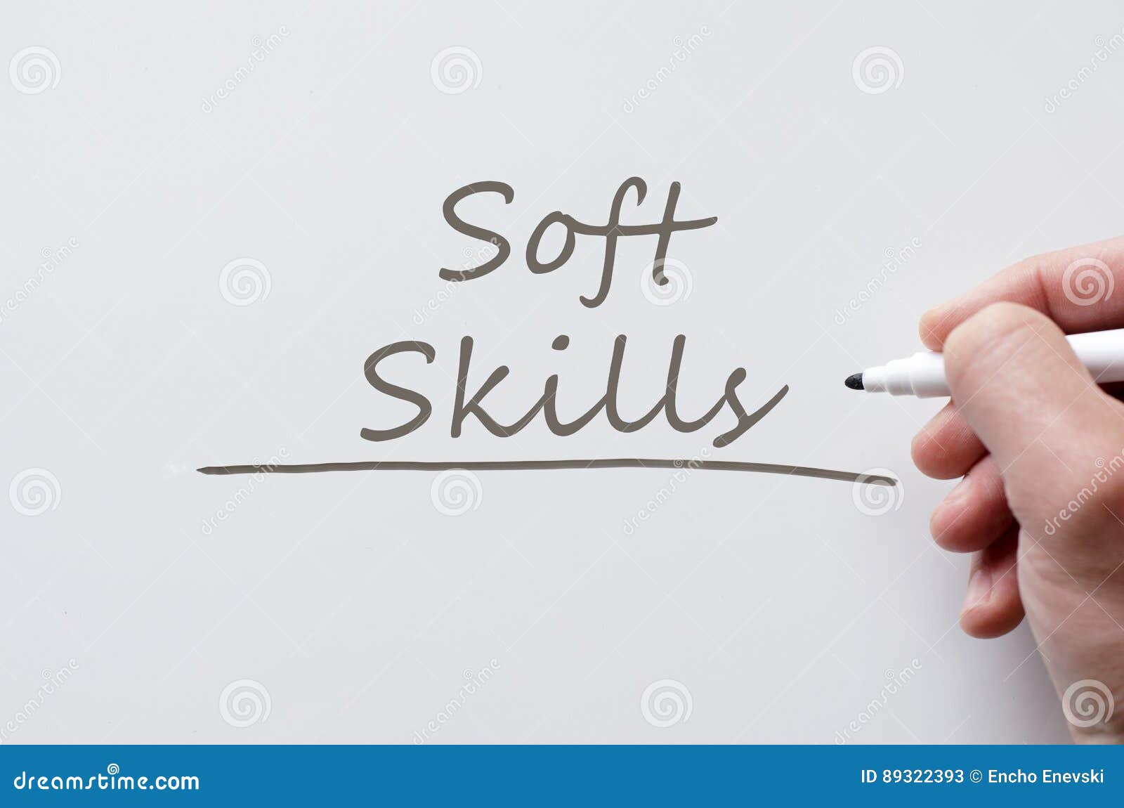 Soft Skills Written on Whiteboard Stock Image - Image of coach, master ...