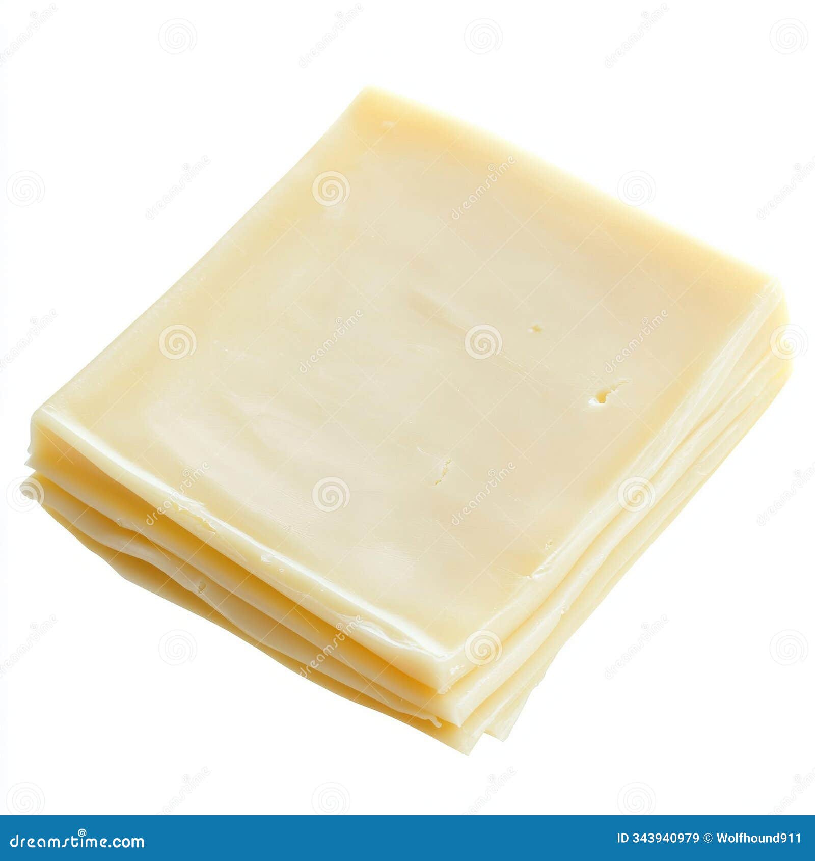 A Soft Slice of Monterey Jack Cheese with Visible Smooth Edges ...