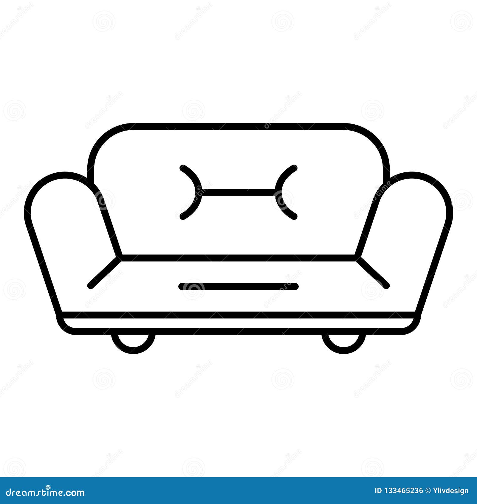Sofa Icon On White Background. Modern Luxury Sofas. Flat Style. Couches ...