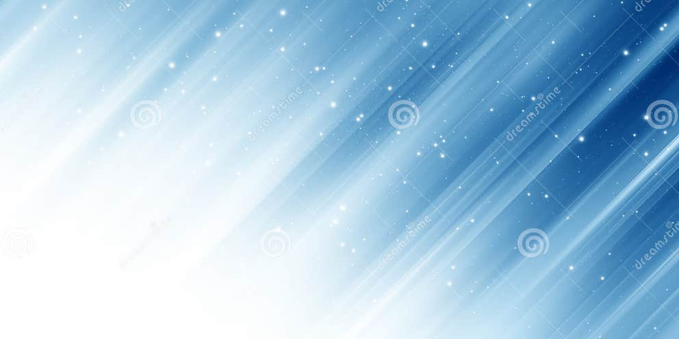 Soft Sparkling White Glitters with Abstract Blue Background Stock ...