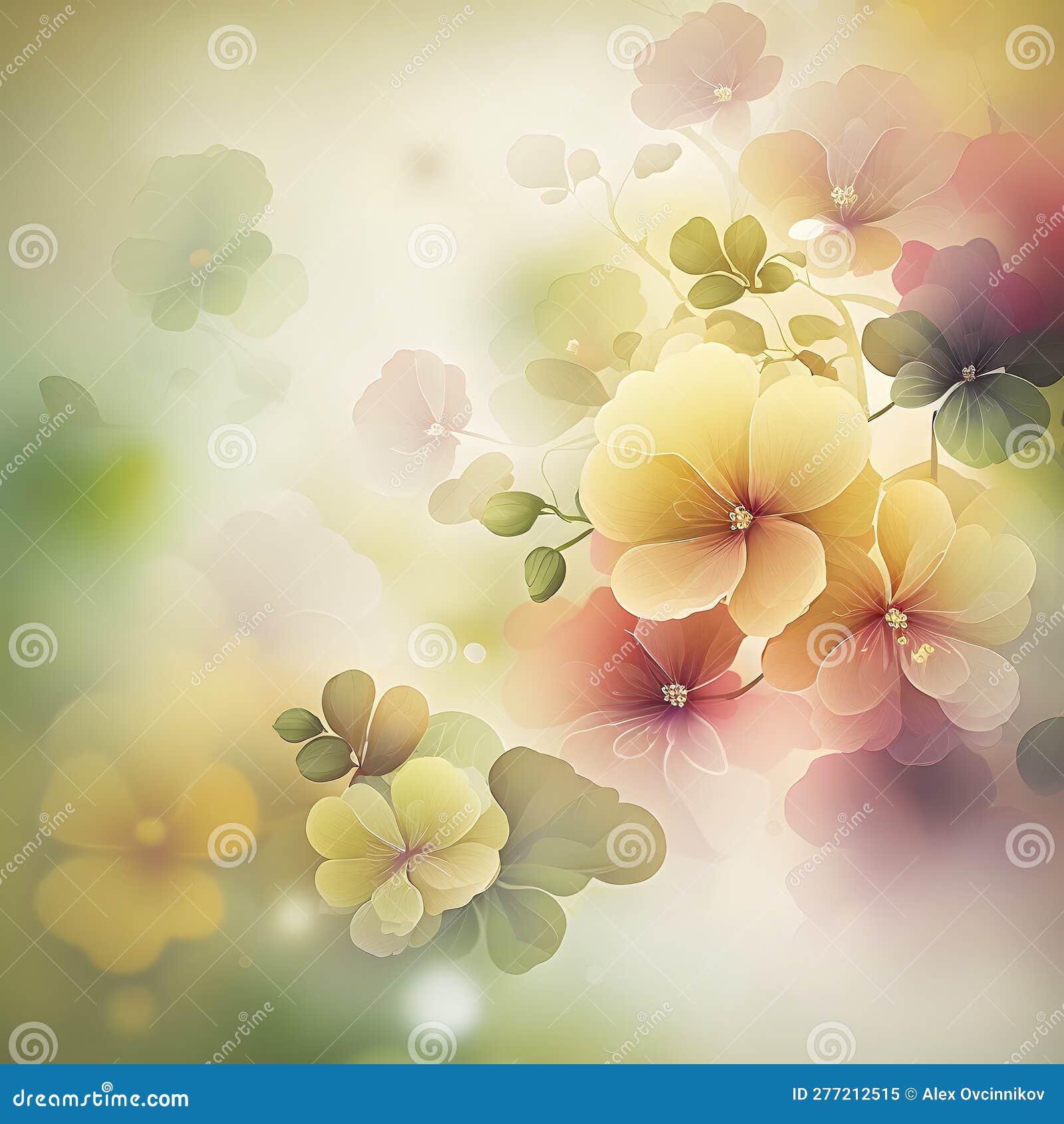 Soft Spring Flower Background For Invitations And Posters. Royalty-Free ...