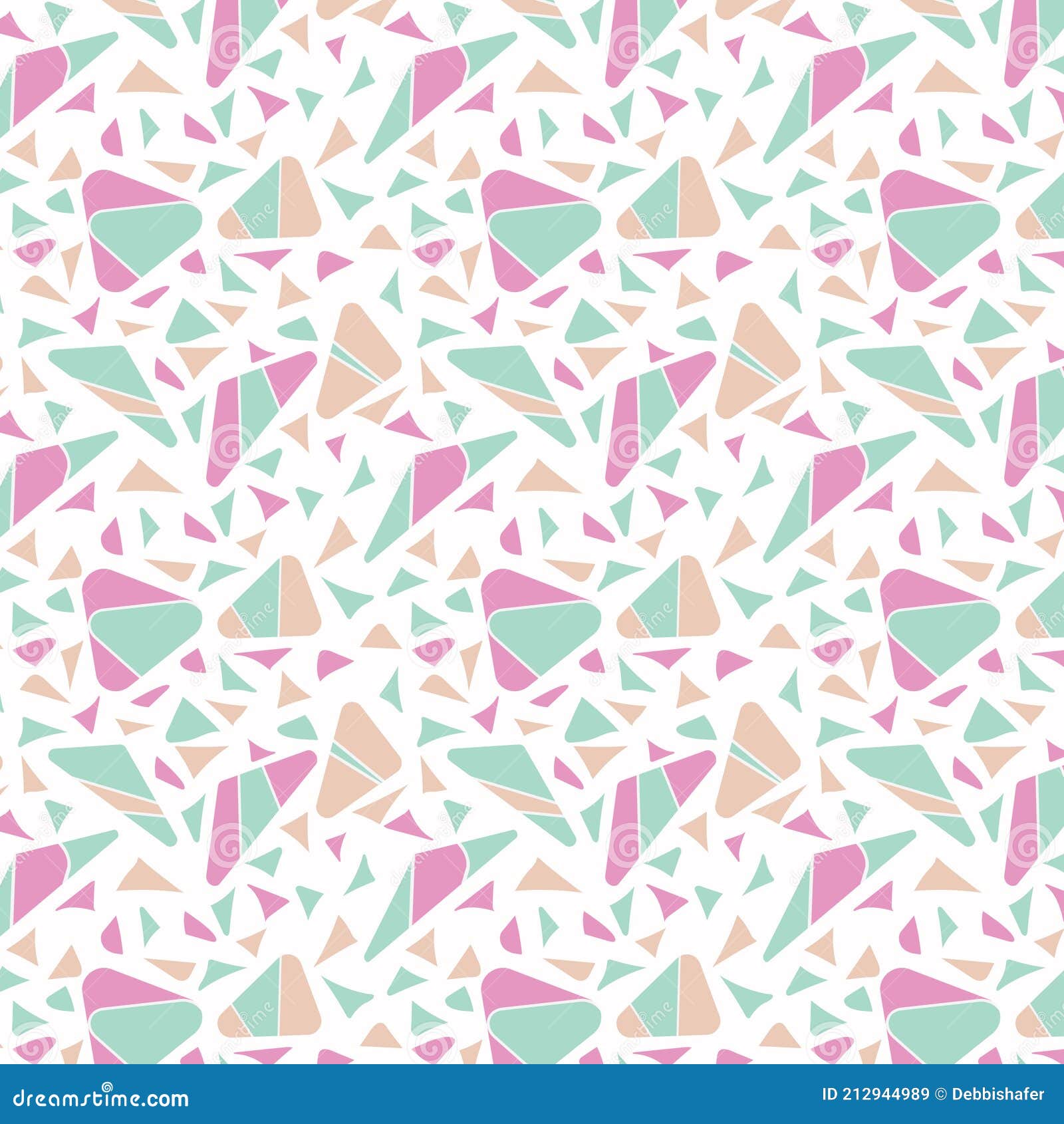Soft Spring Triangle Pattern for Backgrounds Etc. Stock Vector ...