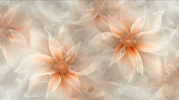 Soft Subtle Elegant Abstract Flower Pattern Stock Illustration - Illustration of macro, growth ...