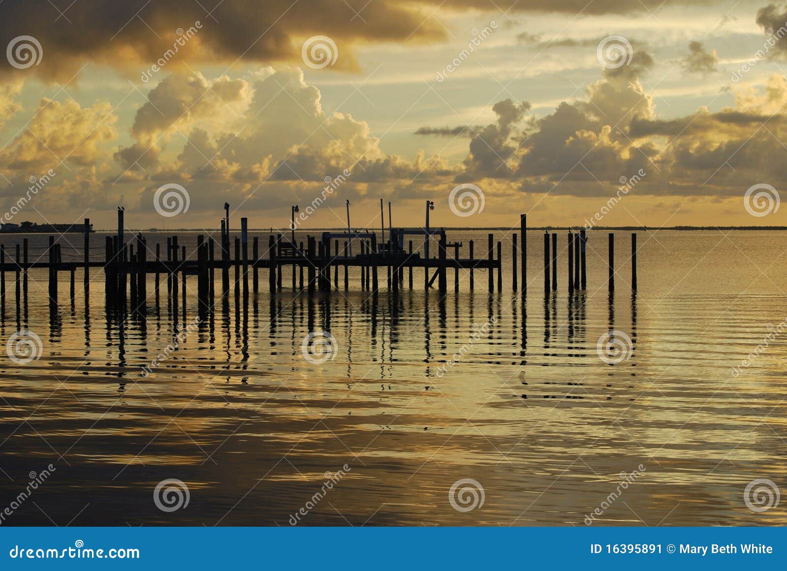 Soft Sunset Over the Peace River Stock Image - Image of florida, docks ...