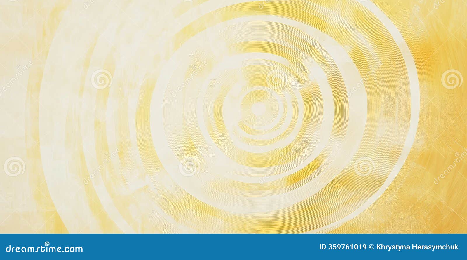 A Soft Sunshine Yellow Abstract Background Featuring Concentric Circles ...