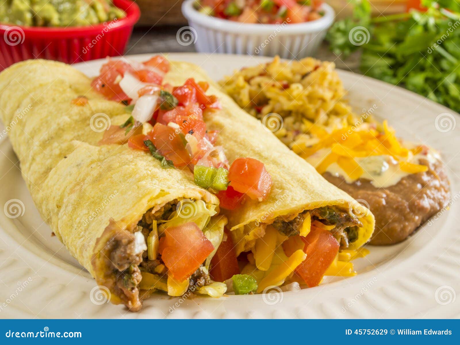 Soft tacos stock image. Image of mayo, people, salad - 45752629