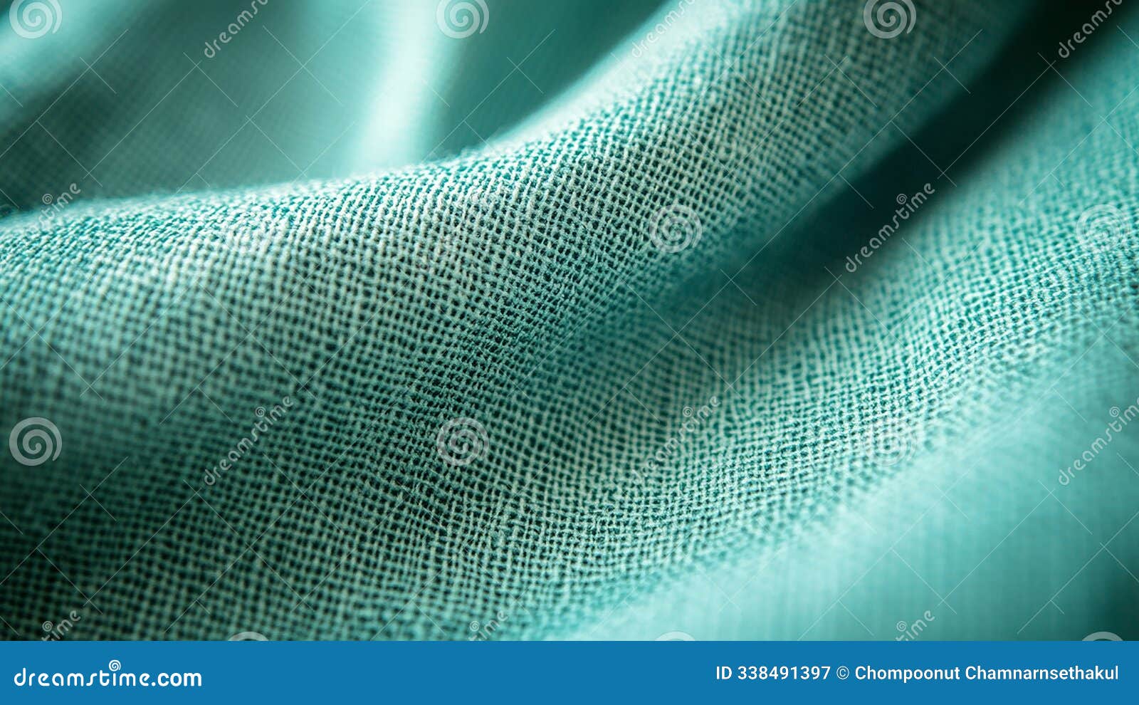 Soft Teal Green Canvas with a Uniform Texture and Gentle Sheen Stock ...