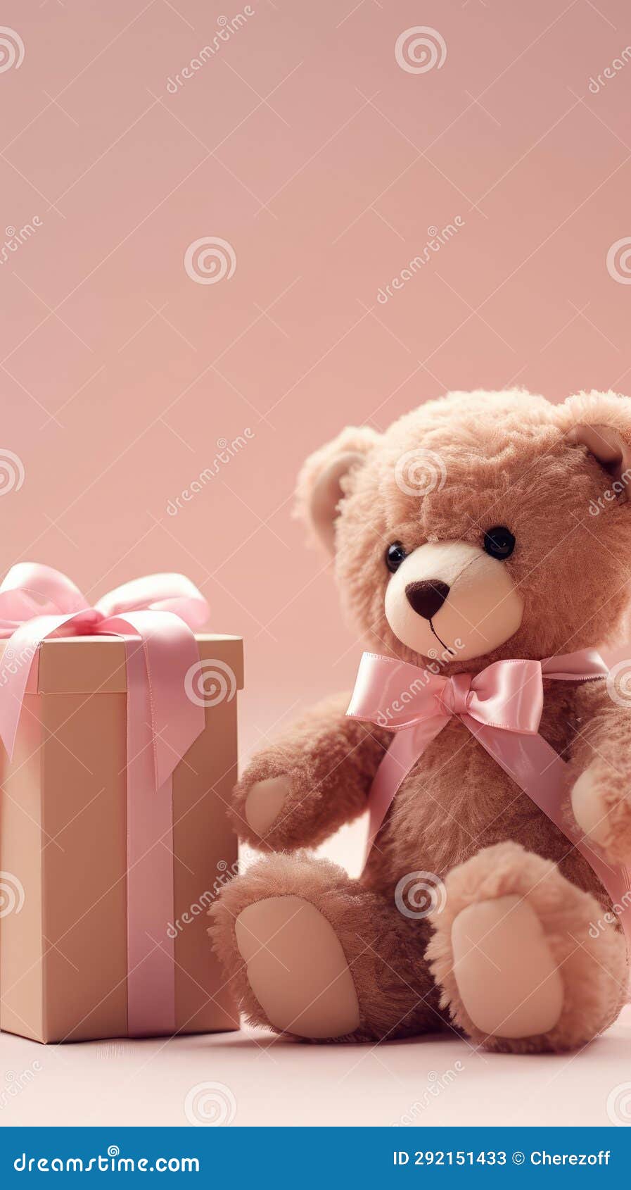 Soft Teddy Bear with Gift Box Stock Image - Image of christmas, gift ...