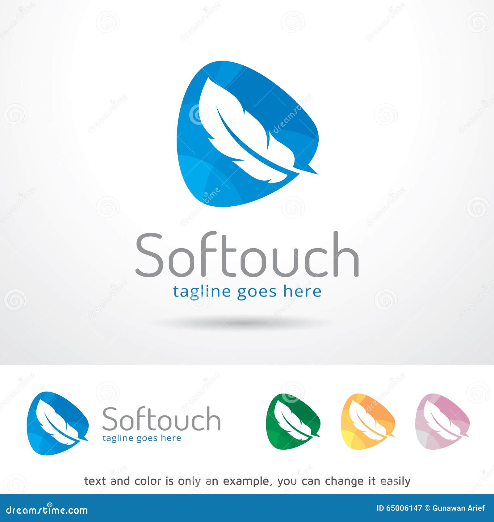 Soft Touch Logo Template Design Vector Stock Vector - Illustration of ...