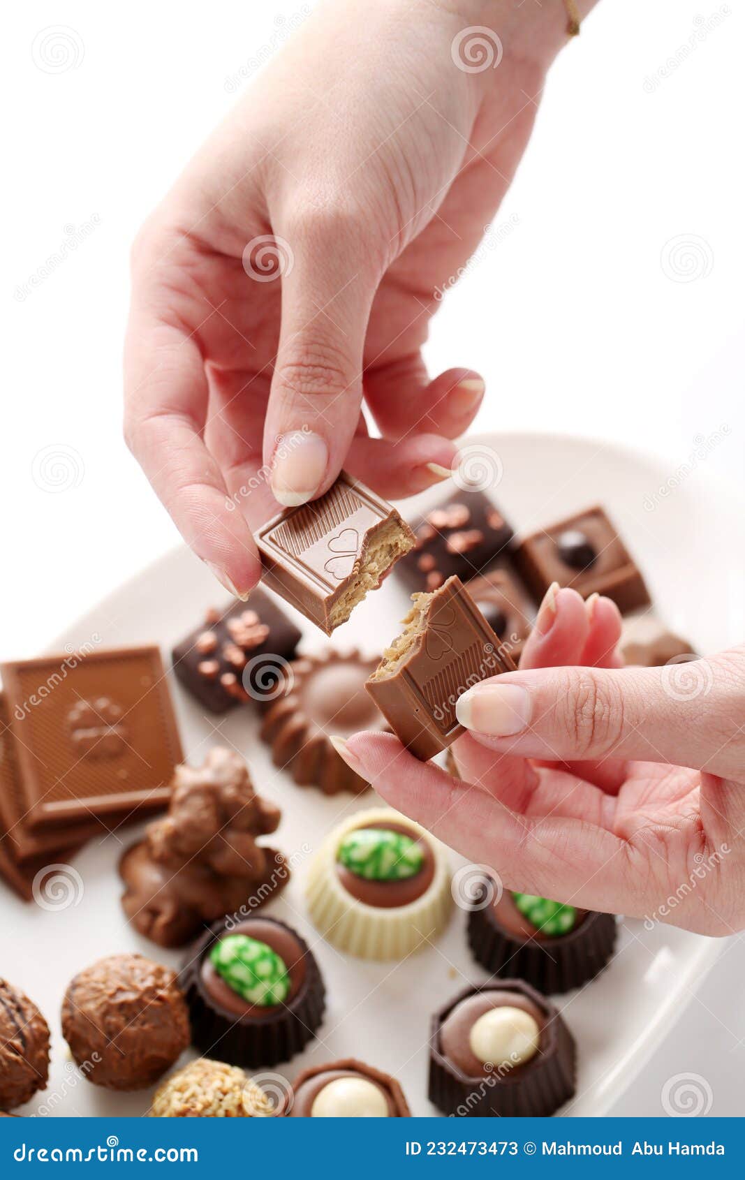 Soft Touches Hug the Delicious Chocolate Chips Stock Image - Image of ...