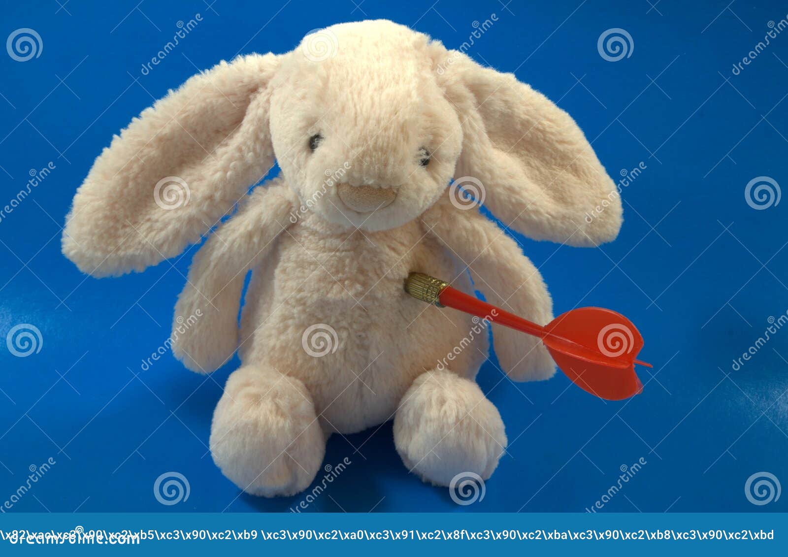 A soft toy hare stock photo. Image of cartoon, dart - 229755562