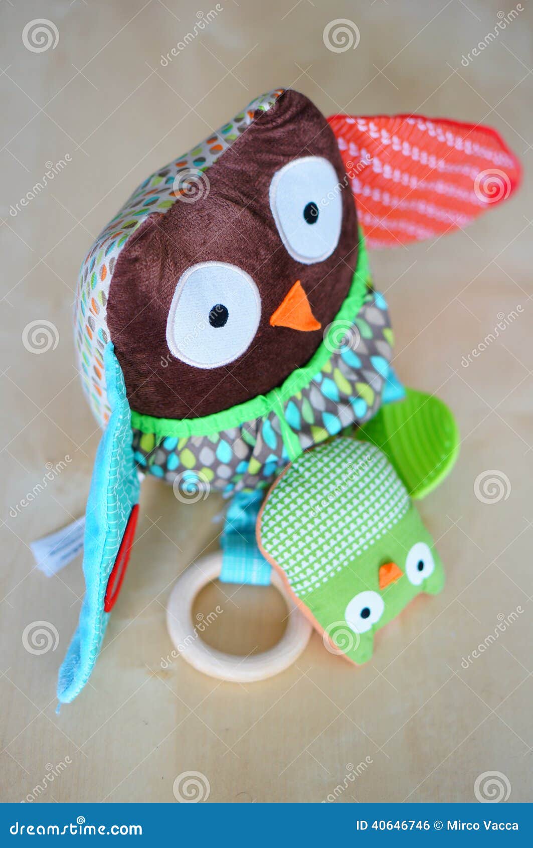 Soft toy owl stock photo. Image of moveable, safe, plush - 40646746