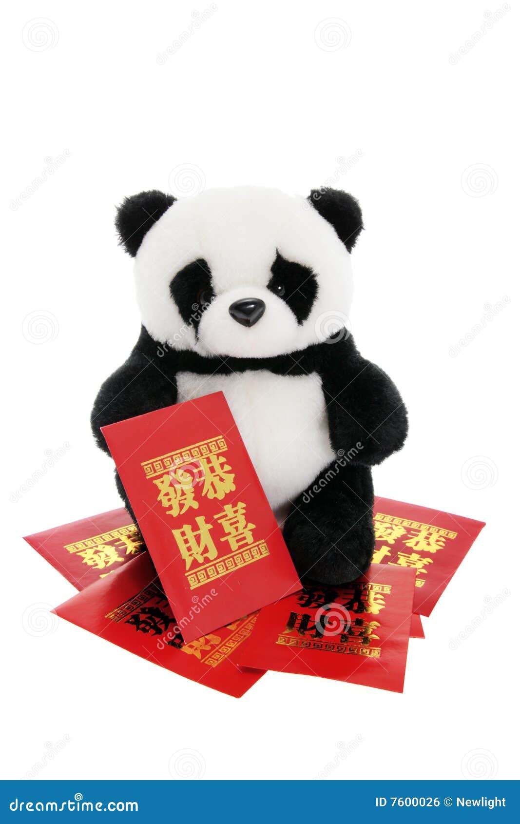 Soft Toy Panda With Lucky Money Envelopes Royalty Free Stock Image ...
