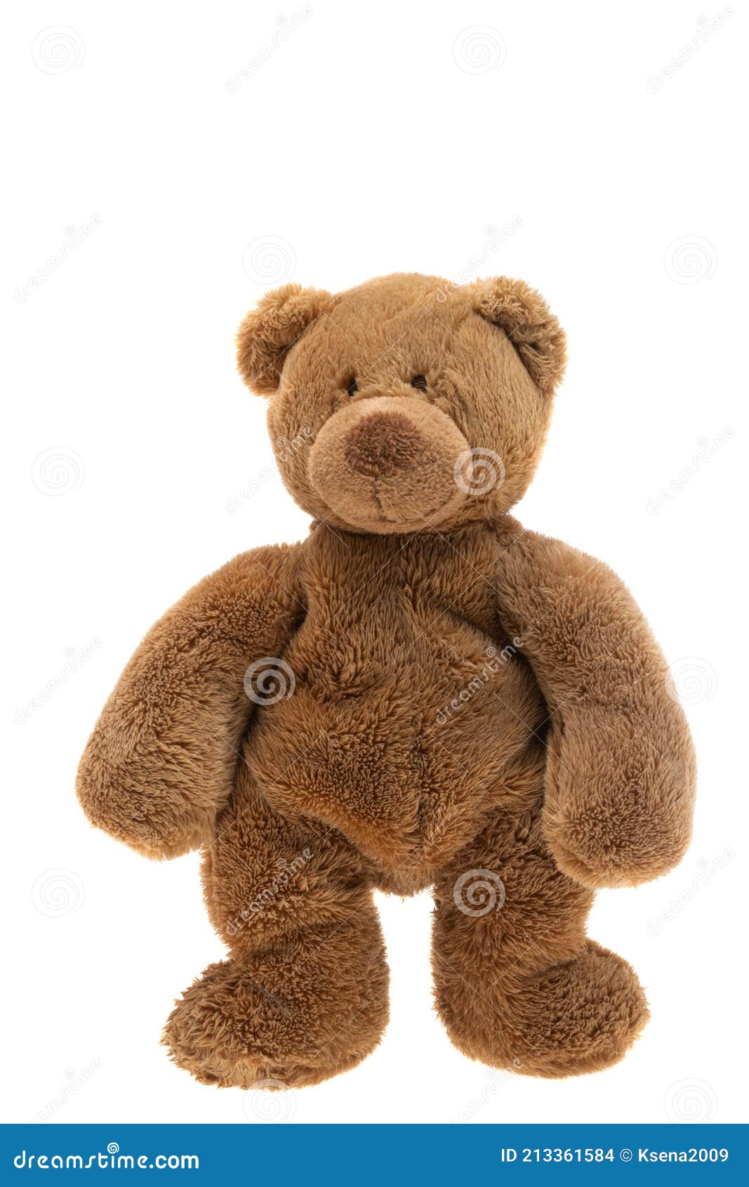 Soft Toy Teddy Bear Isolated Stock Photo - Image of childhood, brown ...