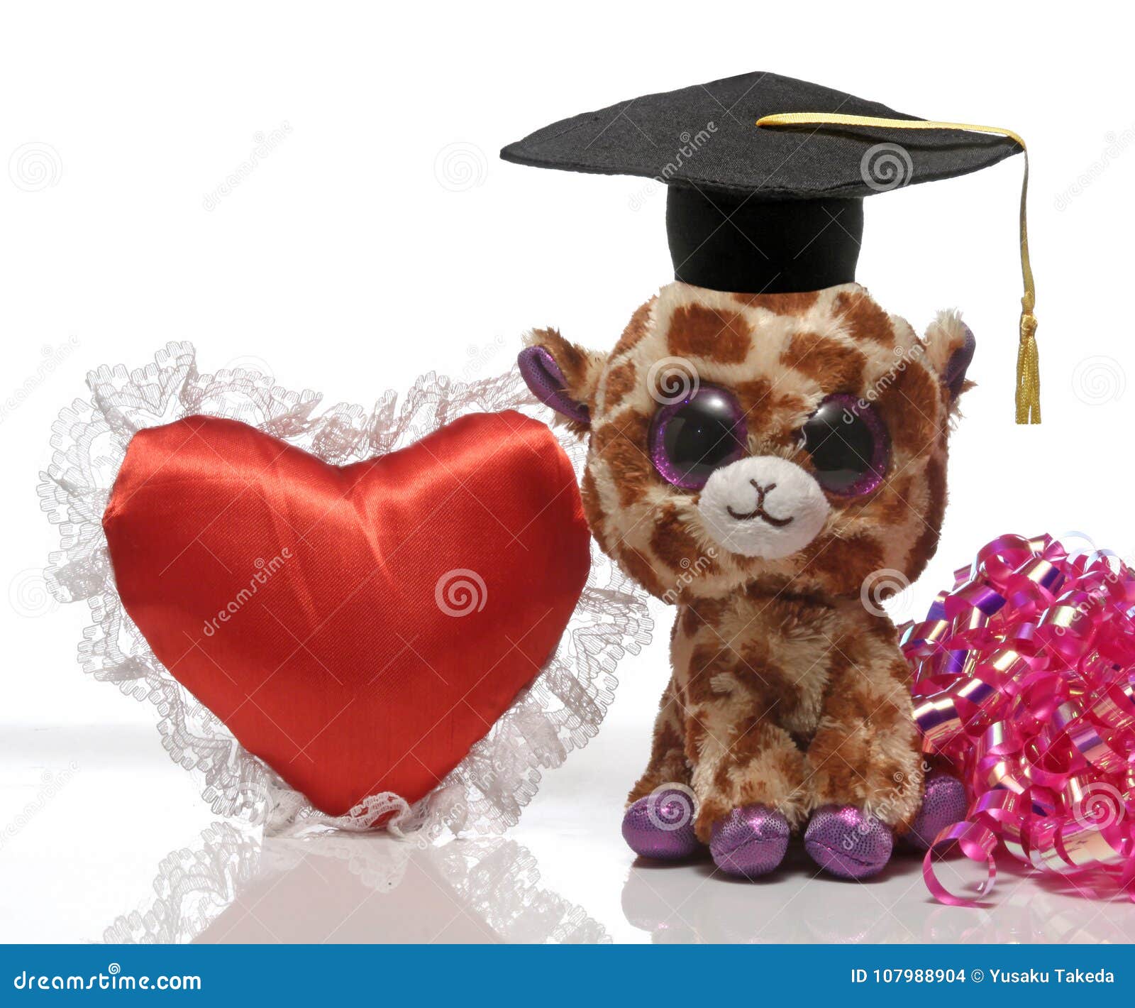 A Soft Toy Wearing a Graduation Cap. Stock Photo - Image of degree ...