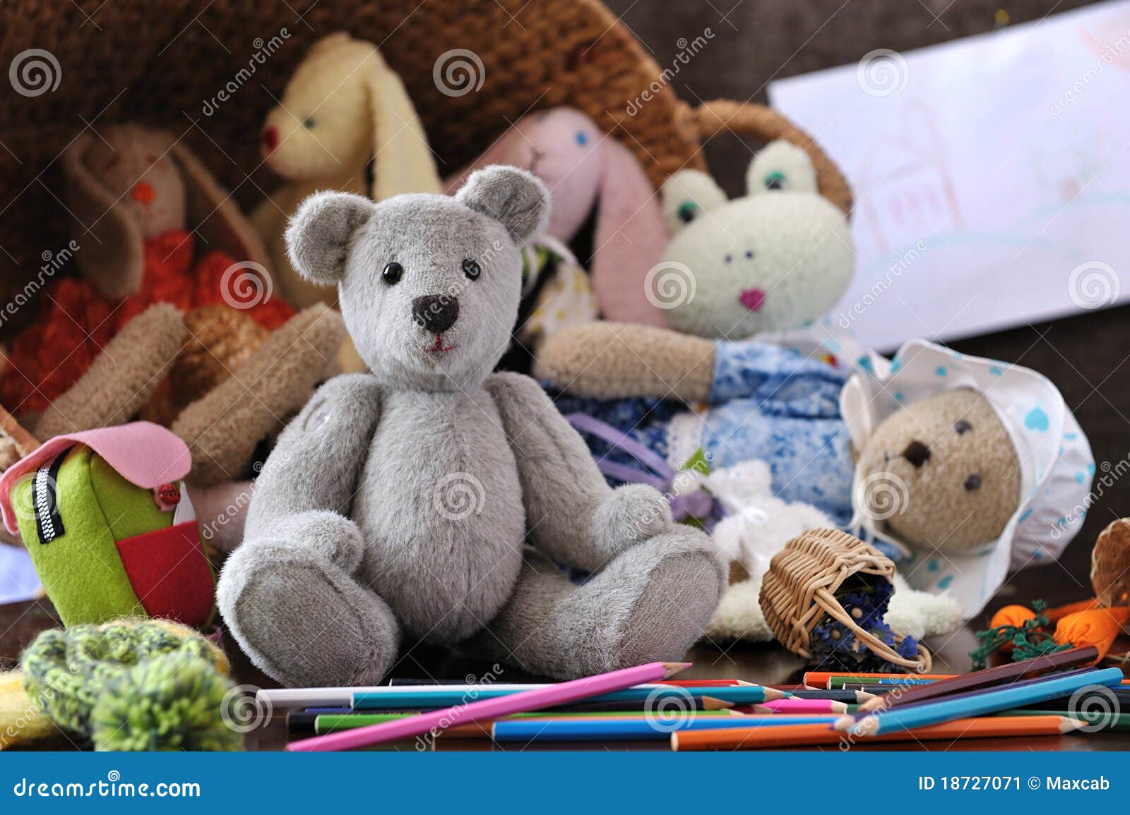 Soft toys stock image. Image of stuffed, pretty, bears - 18727071