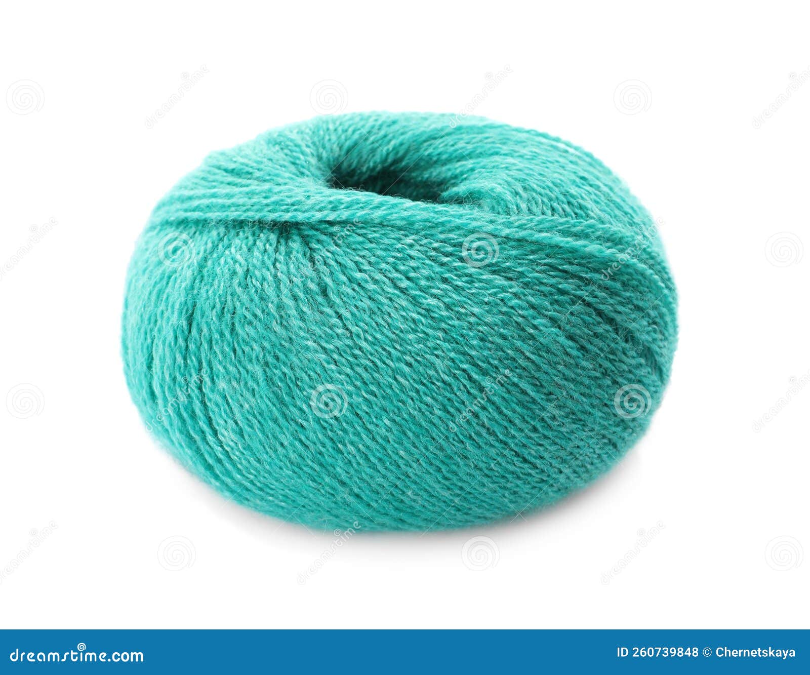 Soft Turquoise Woolen Yarn Isolated on White Stock Photo - Image of ...