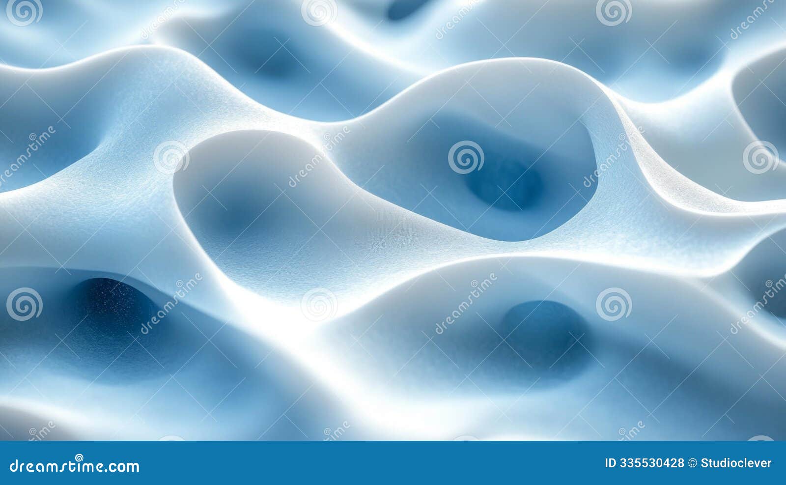 Soft Undulating Blue Texture Generative AI Stock Illustration ...