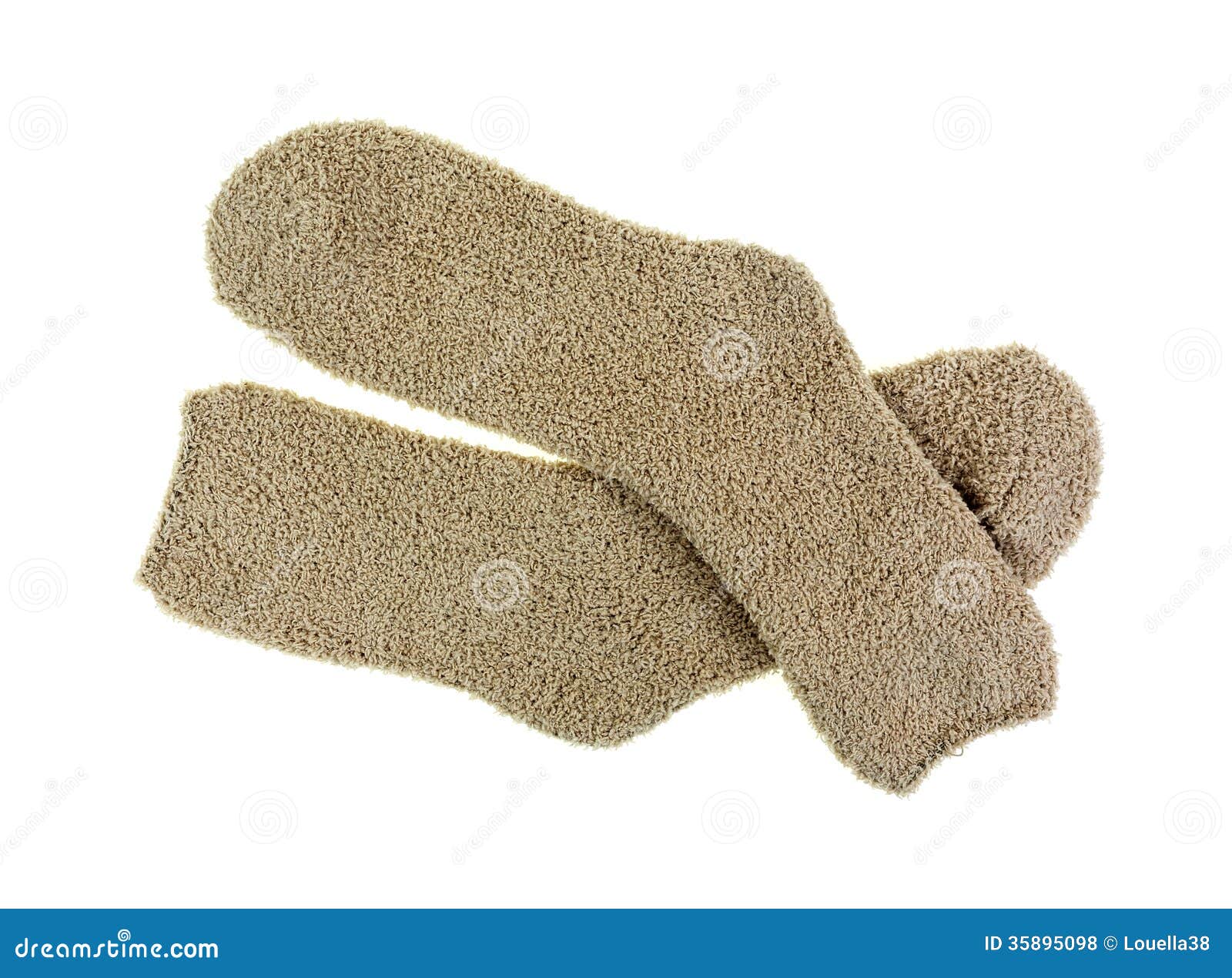 Soft Warm Cozy Pair Beige Socks Stock Photo - Image of soft, directions ...