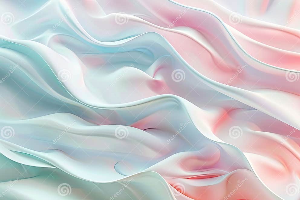Soft Wave Patterns in Light Colors, Creating a Calming and Cute ...