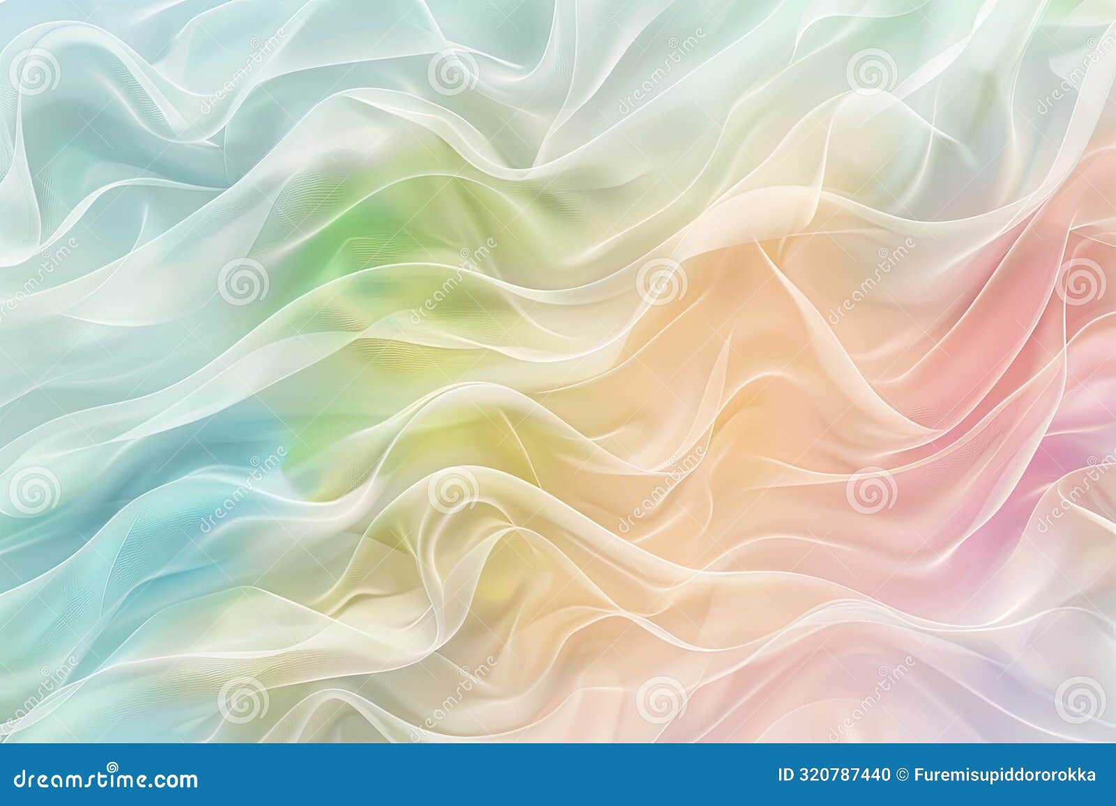 Soft Wave Patterns in Light Colors, Creating a Calming and Cute ...