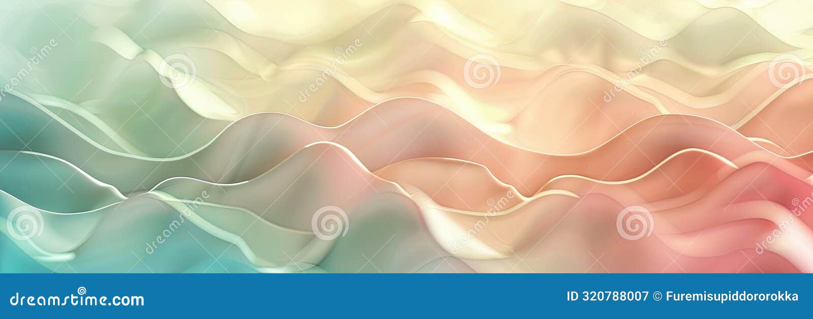 Soft Wave Patterns in Light Colors, Creating a Calming and Cute ...