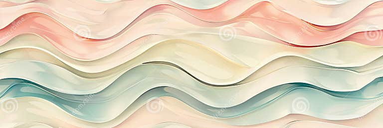 Soft Wave Patterns in Light Colors, Creating a Calming and Cute ...